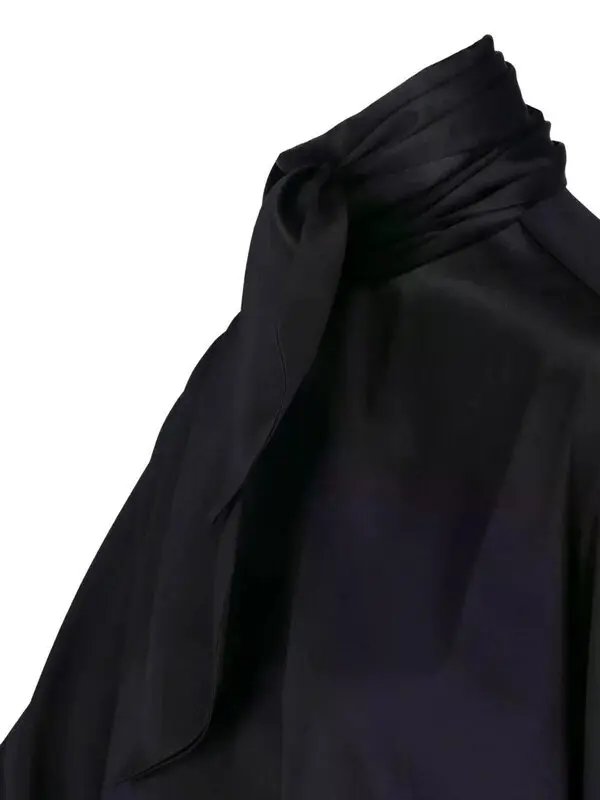 SA SU PHI Tie-neck Flared-cuff Shirt