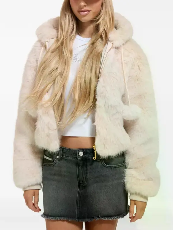 Juicy Couture Hooded Faux-fur Jacket