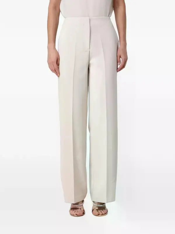 HANITA Pressed-crease Straight-leg Trousers