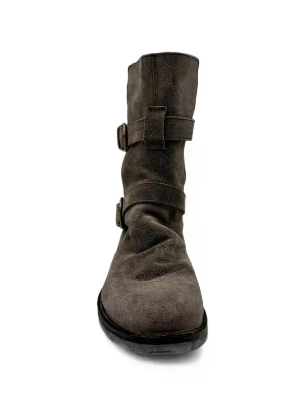 Fiorentini + Baker 713 Suede Buckle-fastening Ankle Boots