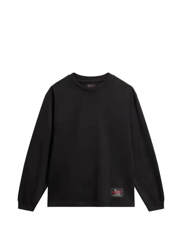 Woolrich Logo-patch Crew-neck Sweatshirt - Black