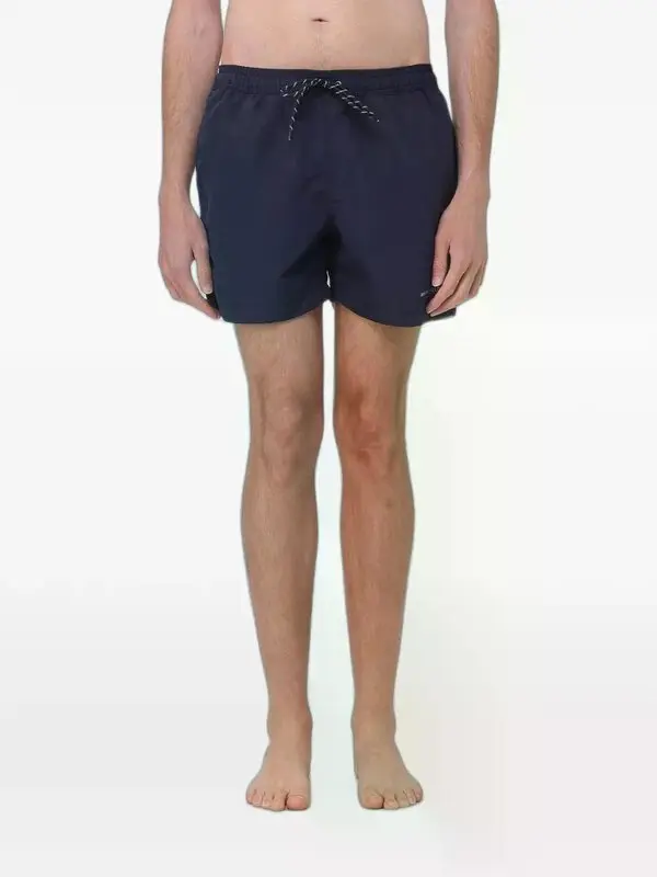 BROOKSFIELD Drawstring-waist Swim Shorts - Blue