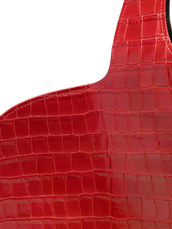 Coperni Heart Croc-effect Shoulder Bag
