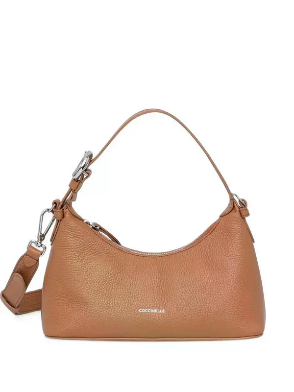 COCCINELLE Buckle-detail Leather Tote Bag - Brown