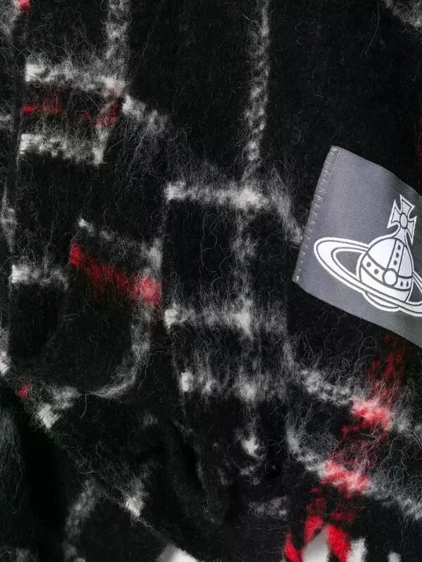 VIVIENNE WESTWOOD Orb-patch Check-pattern Scarf