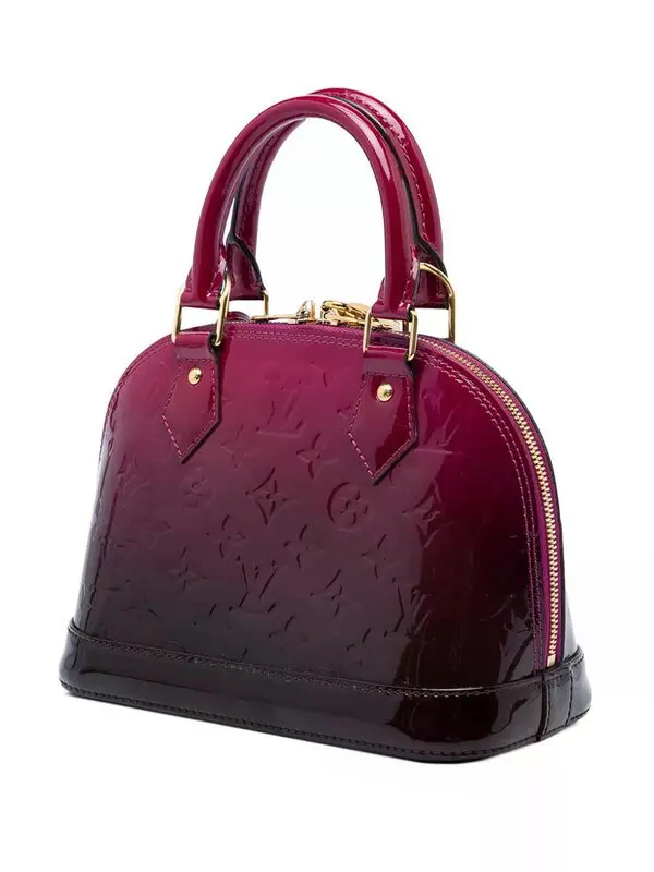LOUIS VUITTON 2017 Monogram Vernis Ombre Alma Bb Satchel