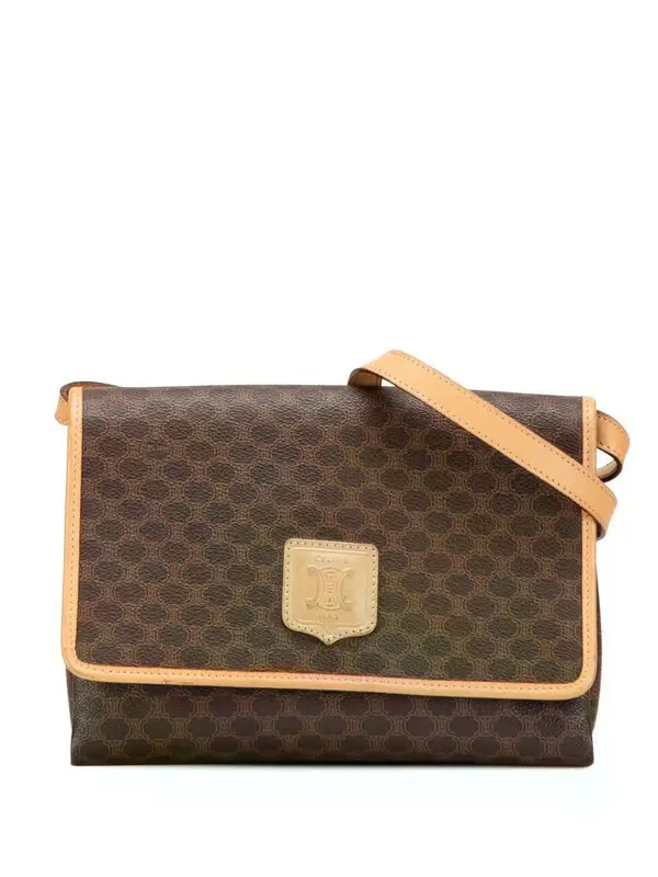 Celine 2013 Macadam Coated Canvas Crossbody Bag