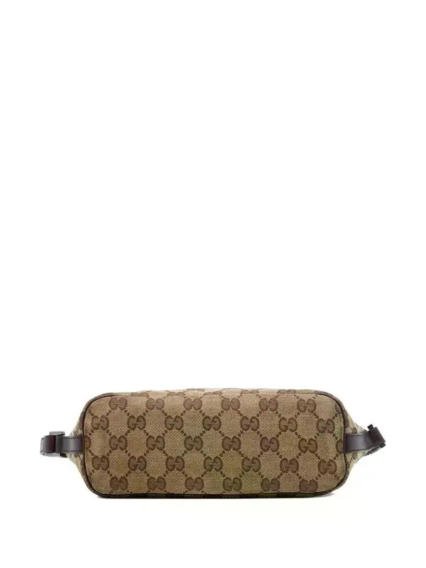 Gucci 2000-2015 Gg Canvas Web Boat Shoulder Bag