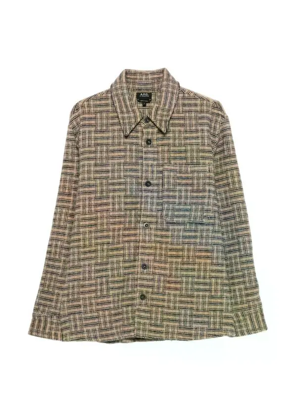A.p.c. Check-pattern Button-down Shirt