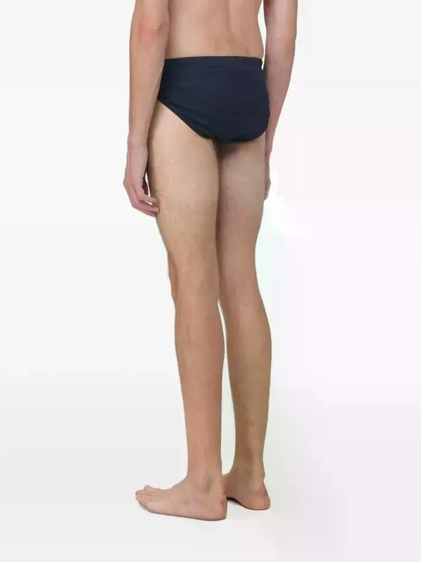 Emporio Armani Drawstring Logo-patch Swim Briefs