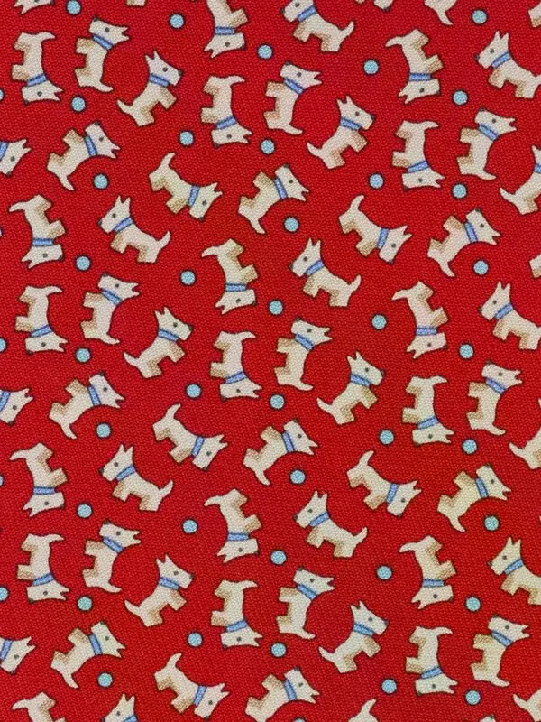 FERRAGAMO Charlie Print Silk Tie - Red