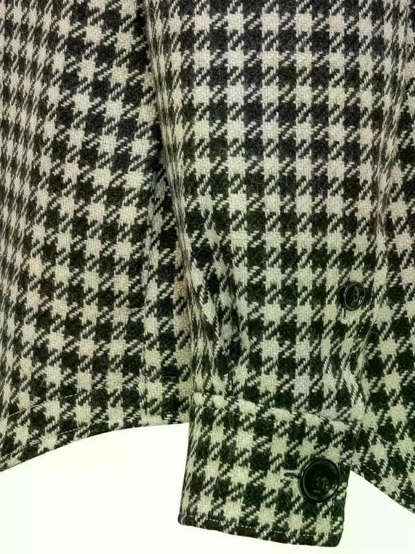 AMI Paris Houndstooth-pattern Buttoned Jacket