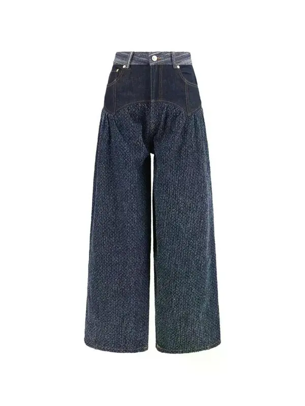 GANNI Patchwork Jeans - Blue