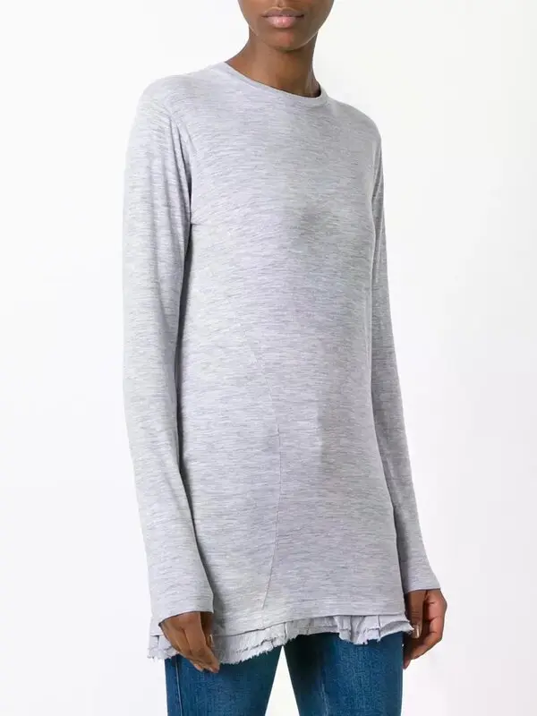 Dsquared2 Oversize Ruffled Hem T-shirt