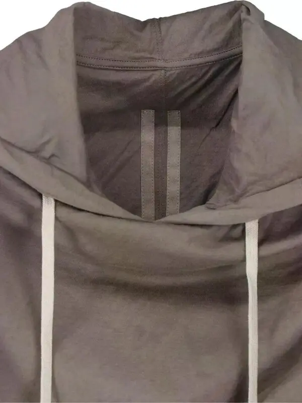 Rick Owens Cropped Drawstring Hoodie