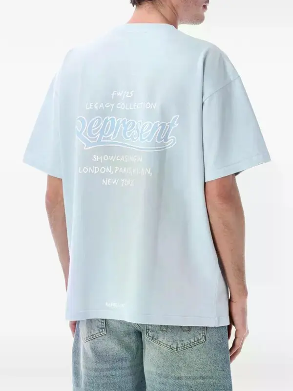 REPRESENT Logo-print Cotton T-shirt