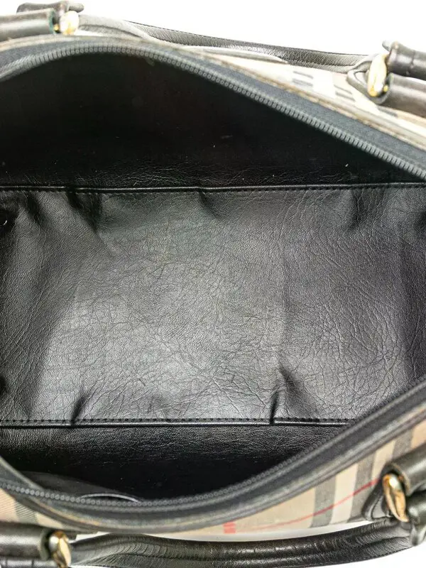 Burberry 20th Century Haymarket Check Canvas Boston Bag