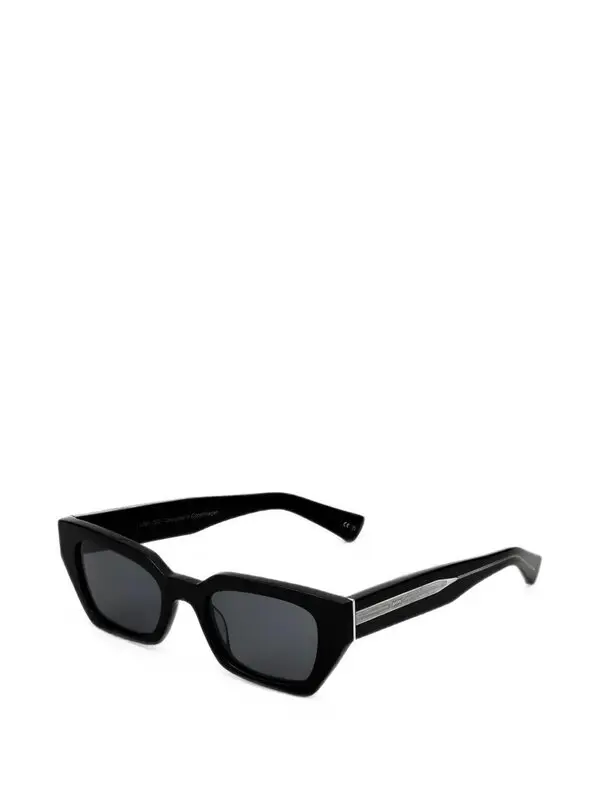 MESSYWEEKEND Luna Geometric-frame Sunglasses - Black