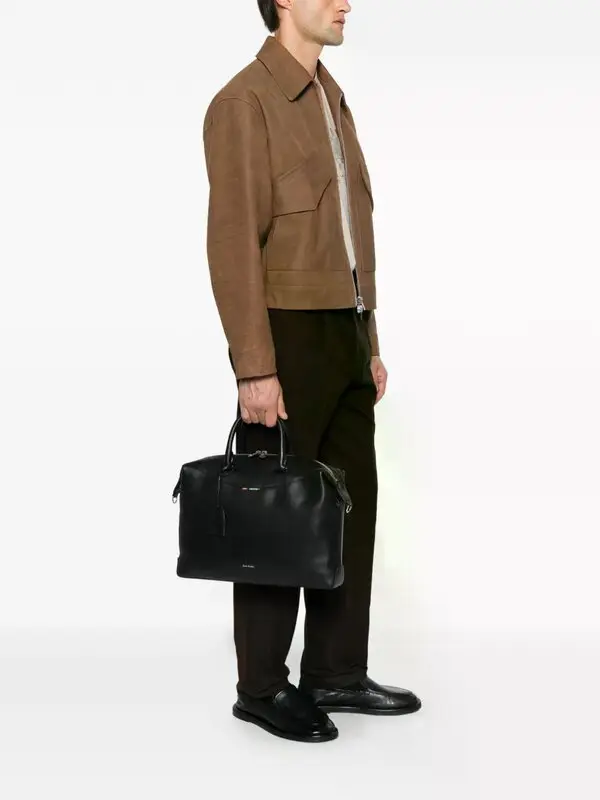 Paul Smith Signature Stripe Leather Briefcases Bag