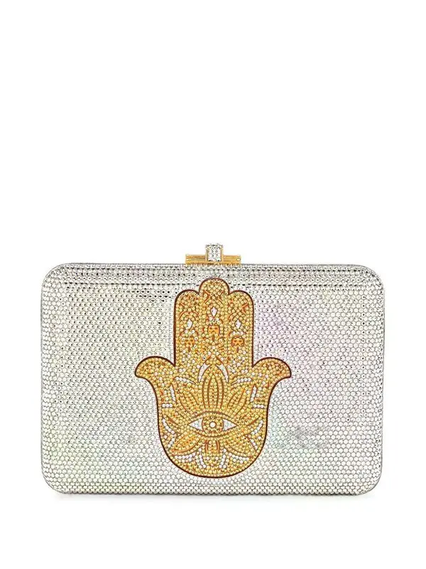 Judith Leiber Hamsa Crystal-embellished Clutch Bag