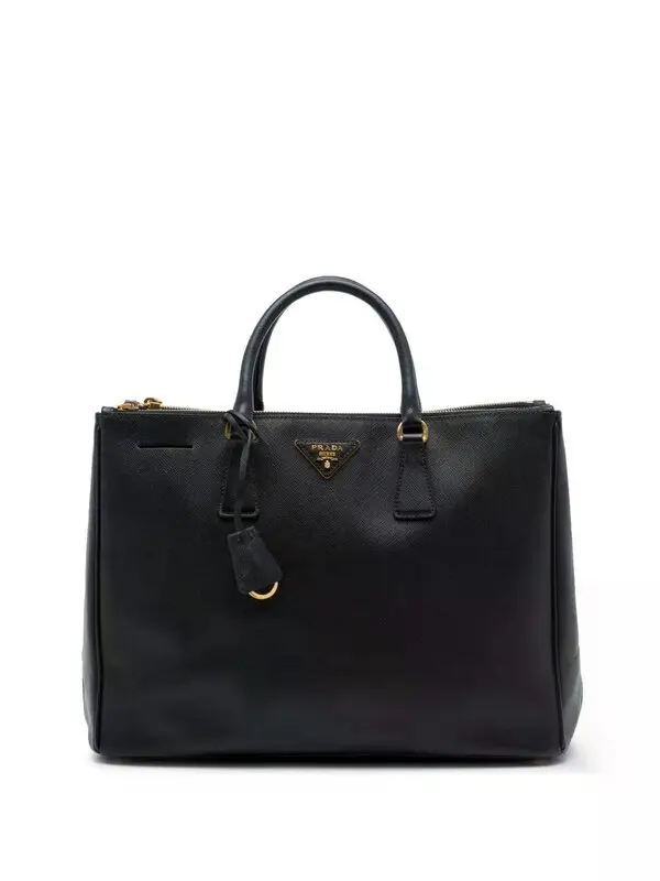 Prada 2010-2026 Large Saffiano Lux Galleria Double Zip Satchel