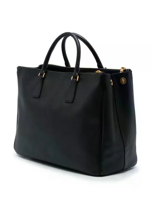 Prada 2010-2026 Large Saffiano Lux Galleria Double Zip Satchel