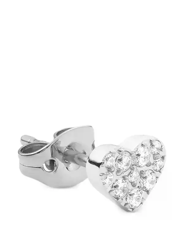 DANIEL WELLINGTON Crystal-embellished Heart Stud Earring - Silver