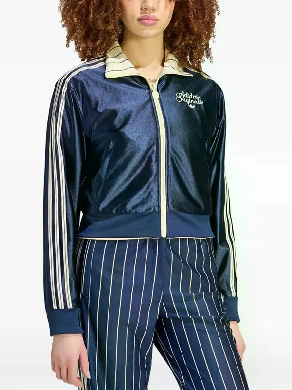 Adidas Pinstripe-print Sweater