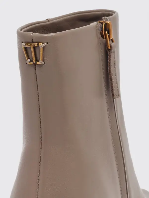 TWINSET Flat Ankle Boots Colour - Mastic