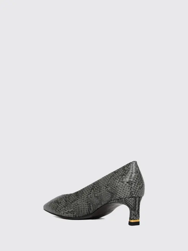 COCCINELLE Python Print Leather Low-heeled Pumps