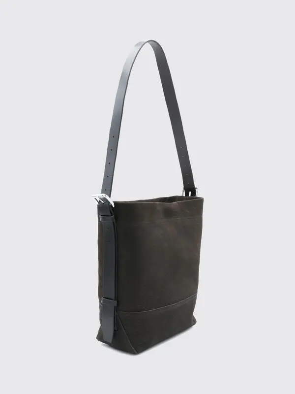 LEMAIRE Small Suede Leather Tote Bag With Adjustable Handle