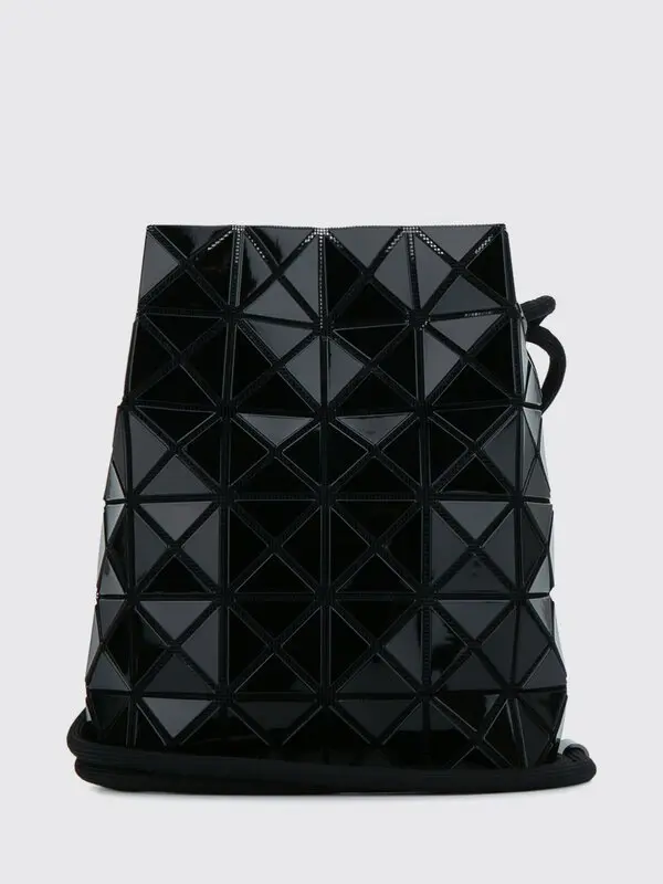 Issey Miyake Mini Bucket Bag With Drawstring Closure And Shoulder Strap - Black