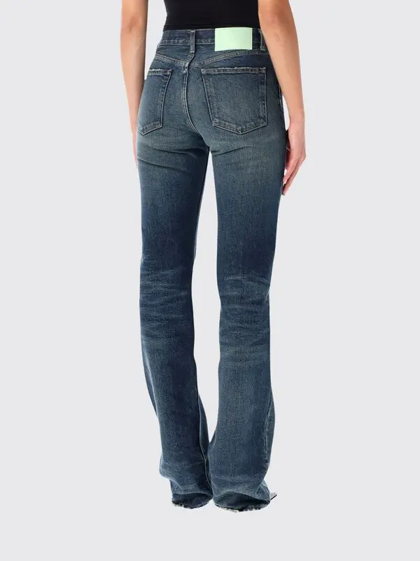 HAIKURE Star Flared Jeans In High-waisted Cotton Denim