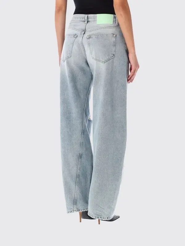 HAIKURE Clyde Mid-rise Wide-leg Jeans In Cotton With Distressed Effect