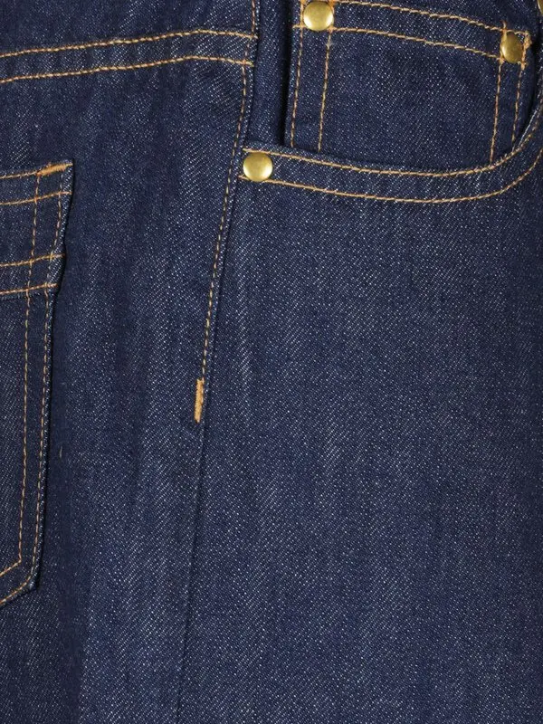 Zimmermann High-waisted Wide-leg Denim Jeans With Adjustable Waist Belt