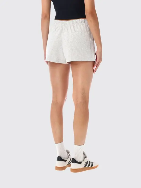 Sporty & Rich Cotton Shorts With Elasticated Waistband And Contrast Logo