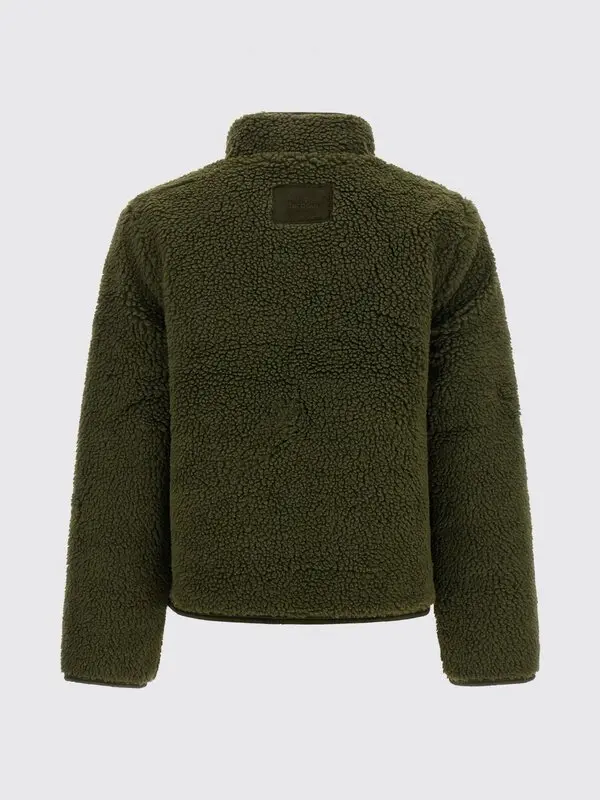 Barbour Elenora High Neck Fleece Jacket In Recycled Fabric With Patch Pockets
