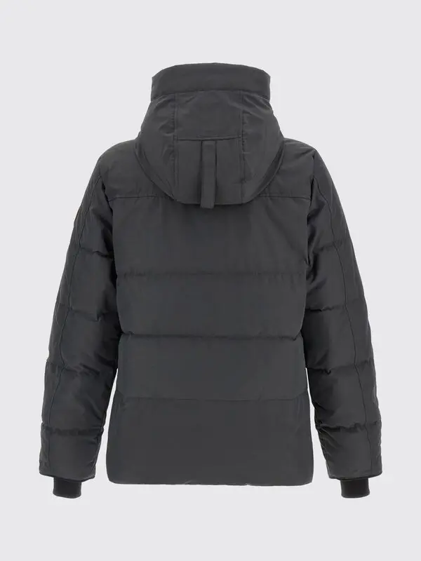 Canada Goose Macmillan Down-filled Parka With A Fixed Hood And Appliqué Logo - Grey