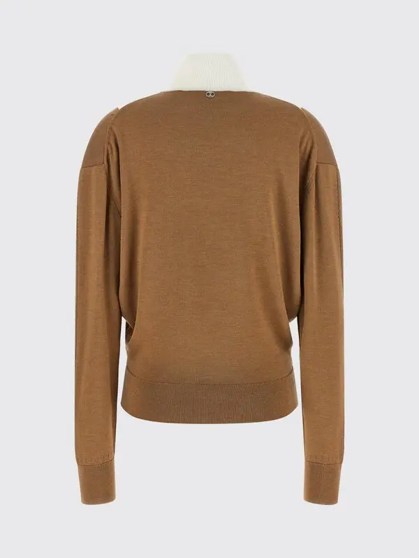 Rabanne Abstract Pattern Relaxed Fit Turtleneck In Virgin Wool And Silk