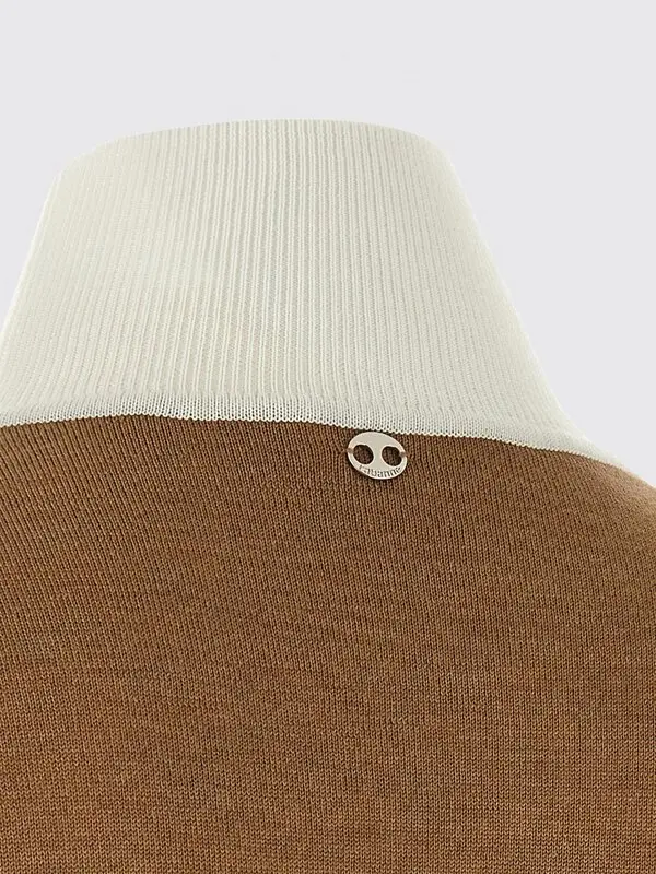 Rabanne Abstract Pattern Relaxed Fit Turtleneck In Virgin Wool And Silk