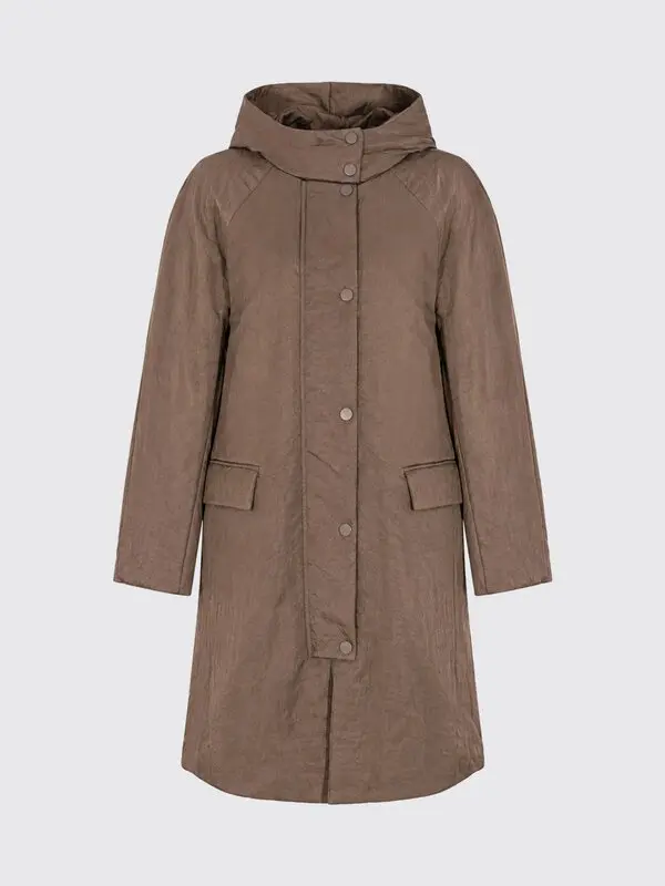 Max Mara Knee-length Technical Fabric Parka With Hood