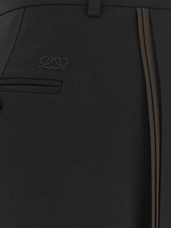 Loewe High-waisted Sartorial Straight-leg Trousers In Wool Blend