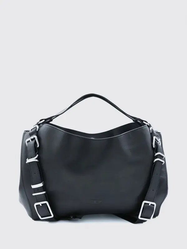 DIESEL® D-one Handbag In Smooth Leather With Oval D Logo And Shoulder Strap