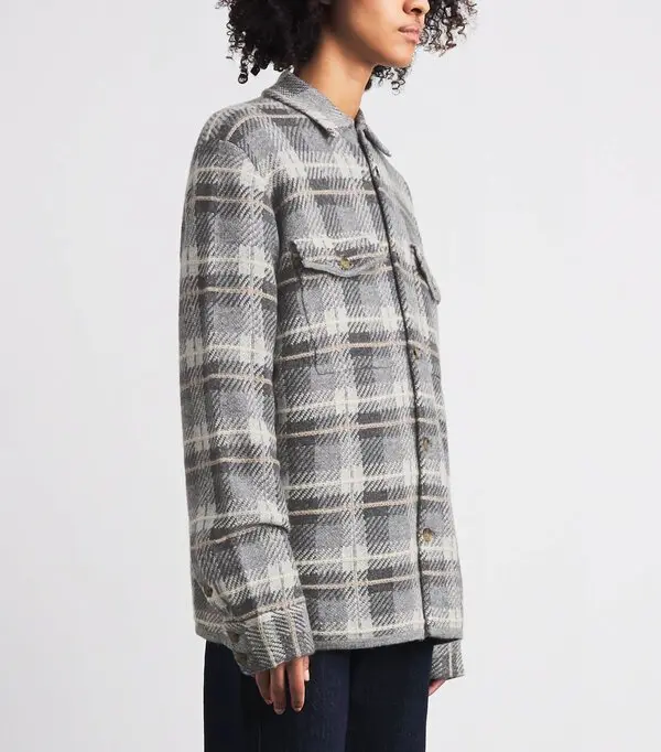 Guest In Residence Cashmere Plaid Work Shirt