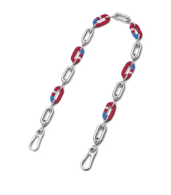 Loewe Woven Chain Bag Strap - Silver