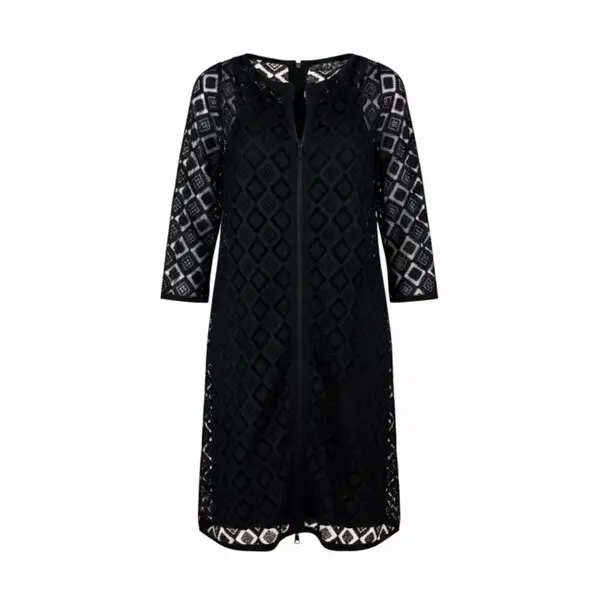 SNIDER Diamond Lace Dress Topper - Black