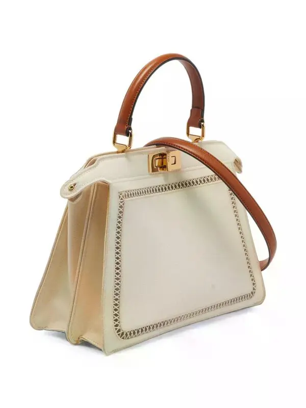 Fendi 2021 Medium Peekaboo Embroidered Handbag
