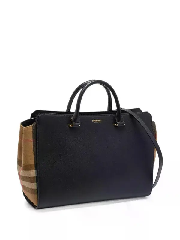 Burberry Medium Banwell Check Tote Bag