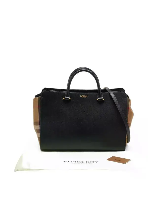 Burberry Medium Banwell Check Tote Bag