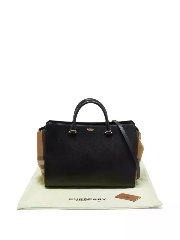Burberry Medium Banwell Check Tote Bag